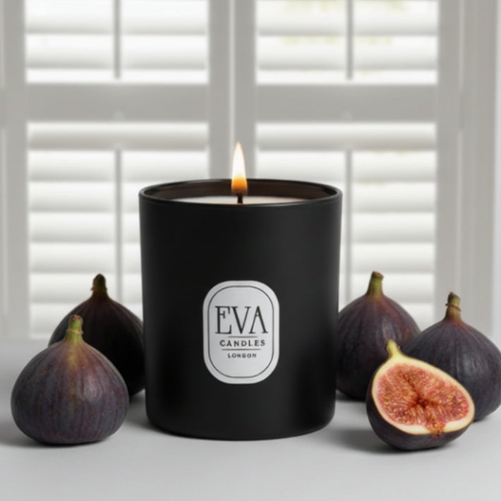 Velvet Fig Scented Candle | Mediterranean Soy Wax Candle | EVA Candles